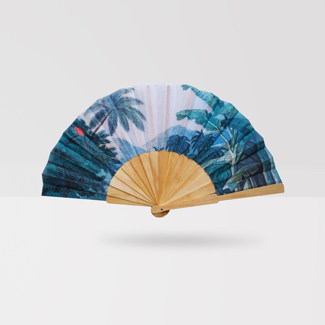 TROPICAL HAND FAN -rainforest Tropical Hand Fan – Bali & Colombia ...
