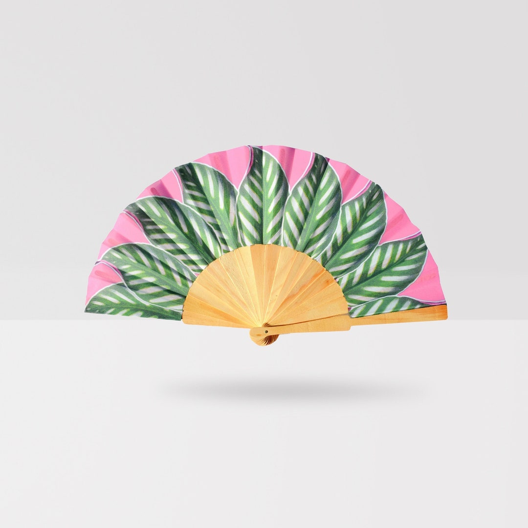HAND FAN - Tropical Folding Fan / Holiday Gifts / Festival Hand Fan ...