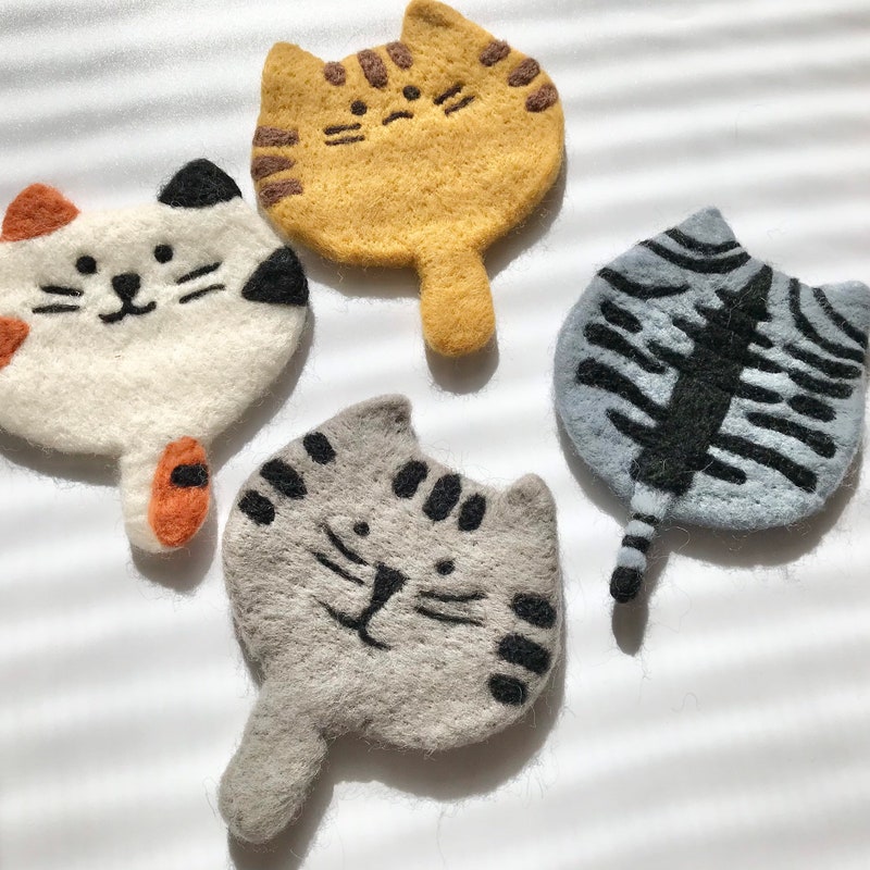 Cat Coasters - Etsy
