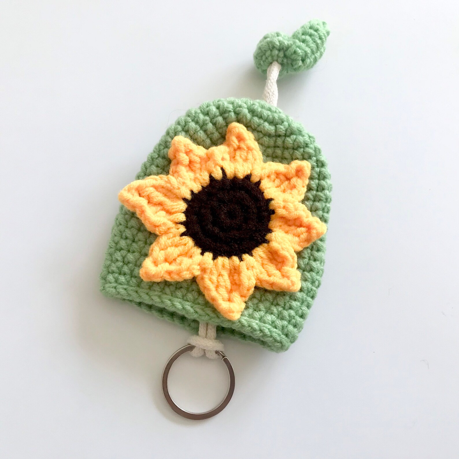 Unicorn Key Holder Pouch Sunflower Key Holder Knitted Yarn | Etsy