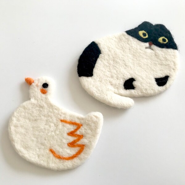 Felt Coasters - Etsy