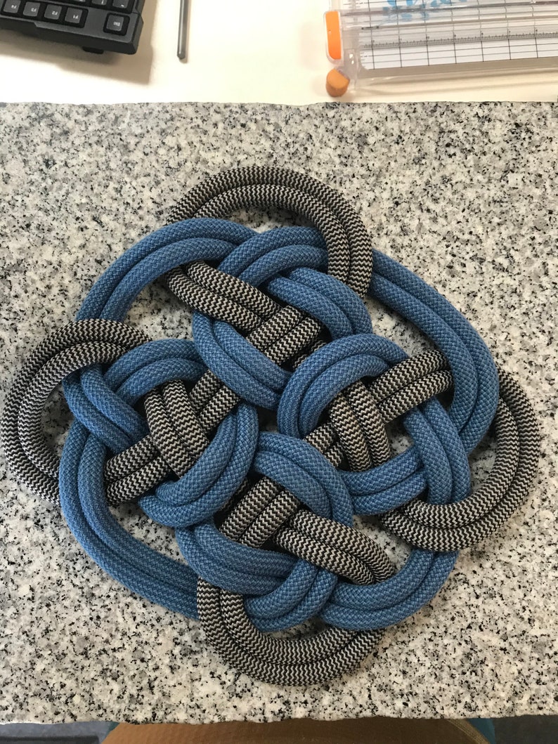 Carrick Bend Rope Mat - Etsy