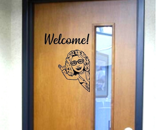 Personalised Teacher Bitmoji Decal - Classroom Decor for Doors, Windows ...
