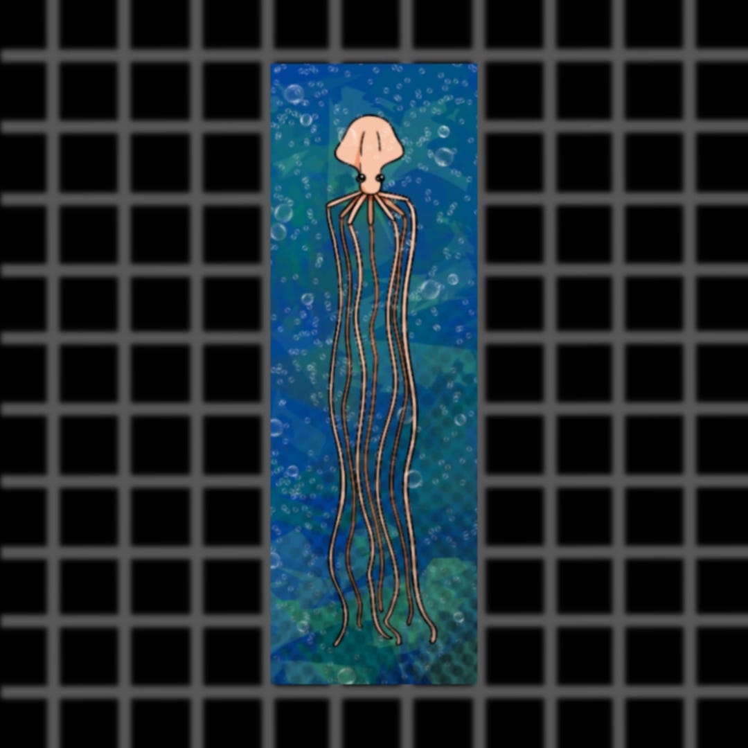 Bigfin Squid Bookmark - Etsy