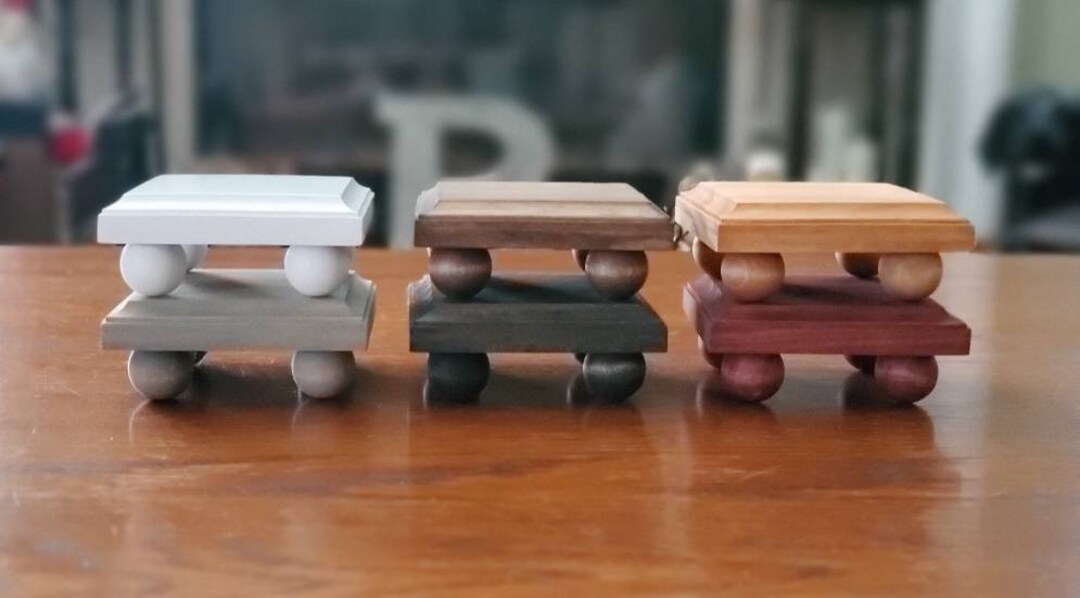 4 Inch (mini) Rustic Square Riser__ for Tier Tray, Farmhouse Decor ...