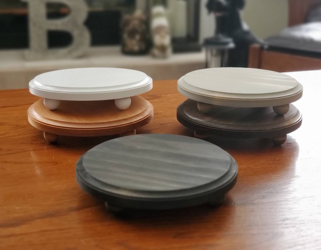 8 Inch (medium) Rustic Round Riser_ for Dining Centerpiece, Wedding ...