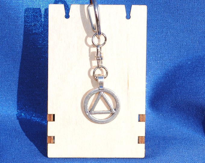 Alcoholics Anonymous: AA Symbol Key Chain metal - Etsy