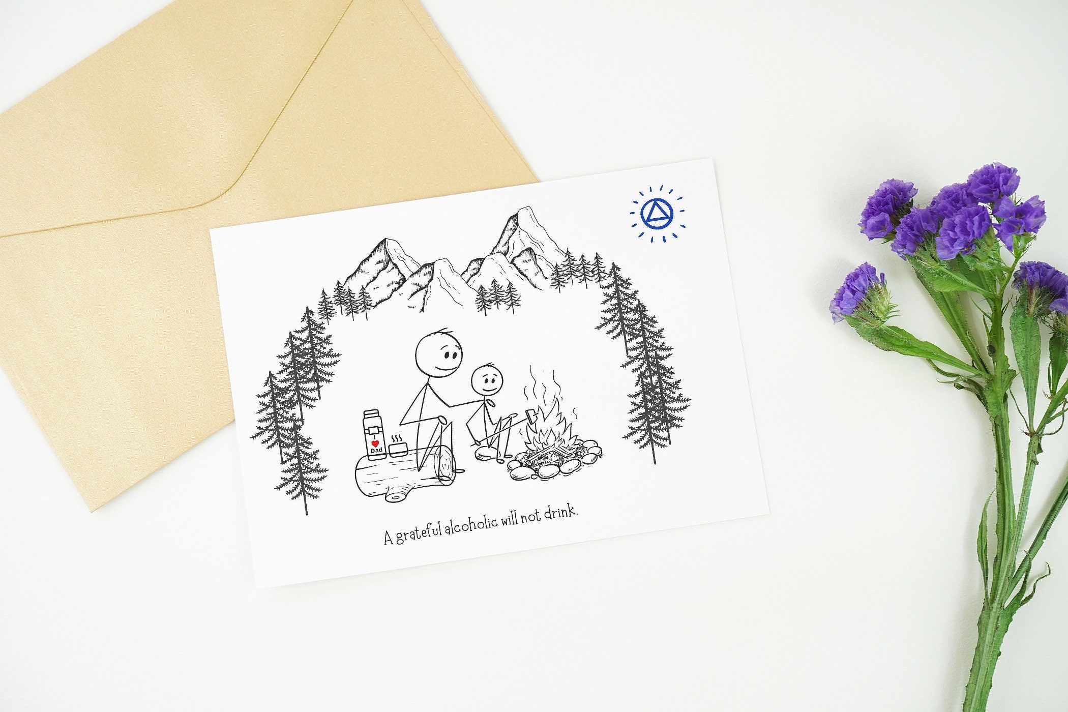 ALCOHOLICS ANONYMOUS: Digital Print Sobriety Card - Etsy