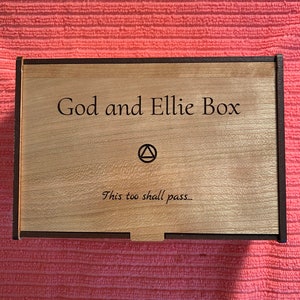 Alcoholics Anonymous: Personalized, Handmade, Cherry Wood "god Box" - Etsy