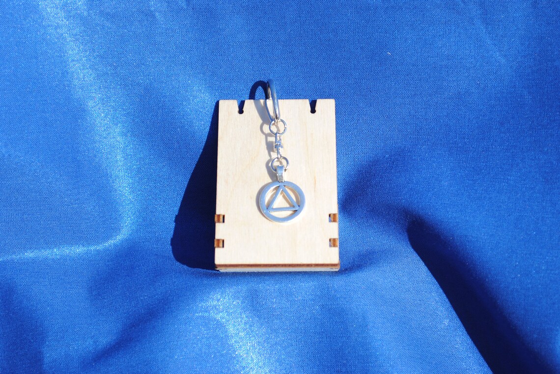 Alcoholics Anonymous: AA Symbol Key Chain metal - Etsy