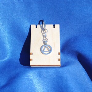 Alcoholics Anonymous: AA Symbol Key Chain (metal) - Etsy