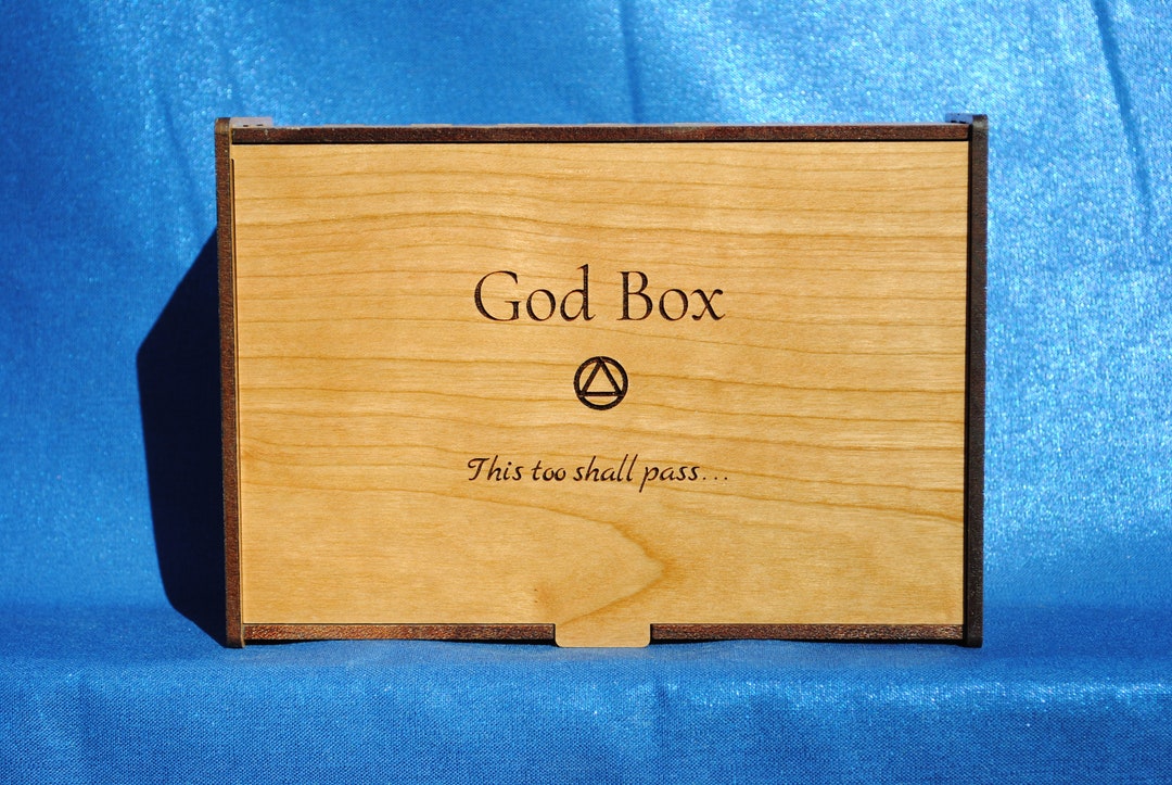 Alcoholics Anonymous: Personalized, Handmade, Cherry Wood "god Box" - Etsy