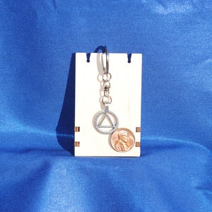 Alcoholics Anonymous: AA Symbol Key Chain (metal) - Etsy