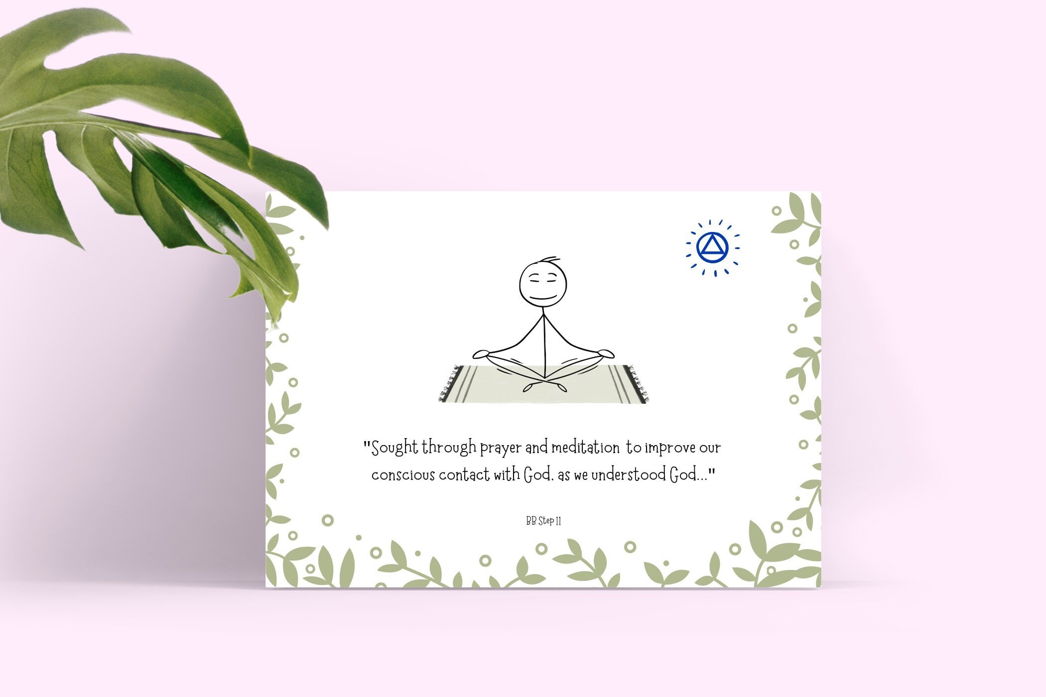 ALCOHOLICS ANONYMOUS: Digital Print Sobriety Card aa | Etsy