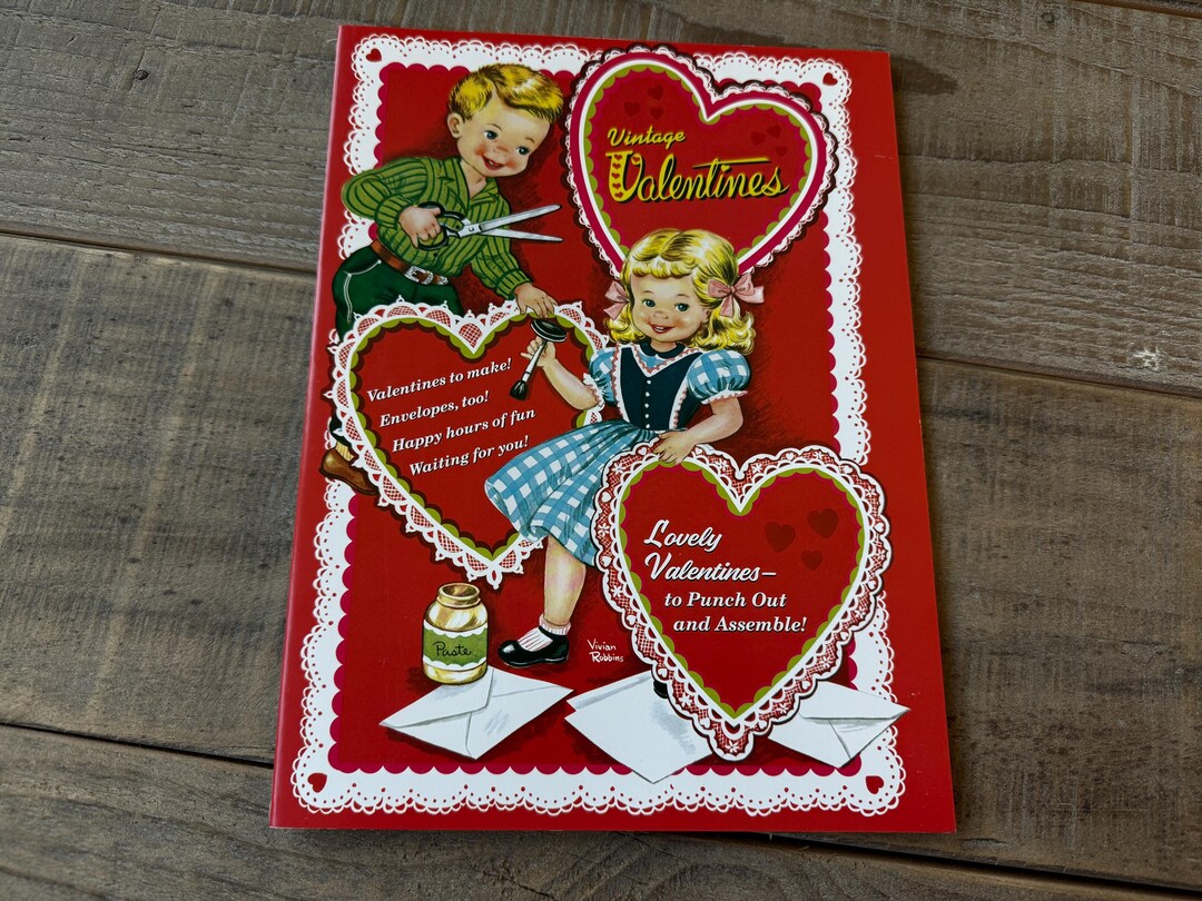 Vintage Valentines Punch Out Cards | Valentines Day Ephemera - Etsy