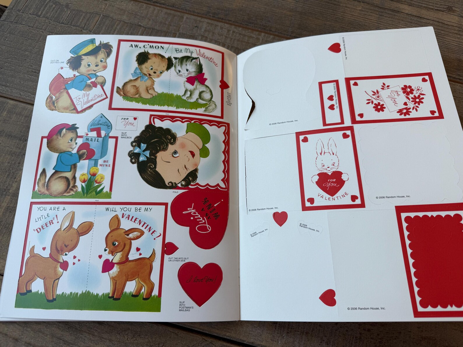 Vintage Valentines Punch Out Cards | Valentines Day Ephemera - Etsy
