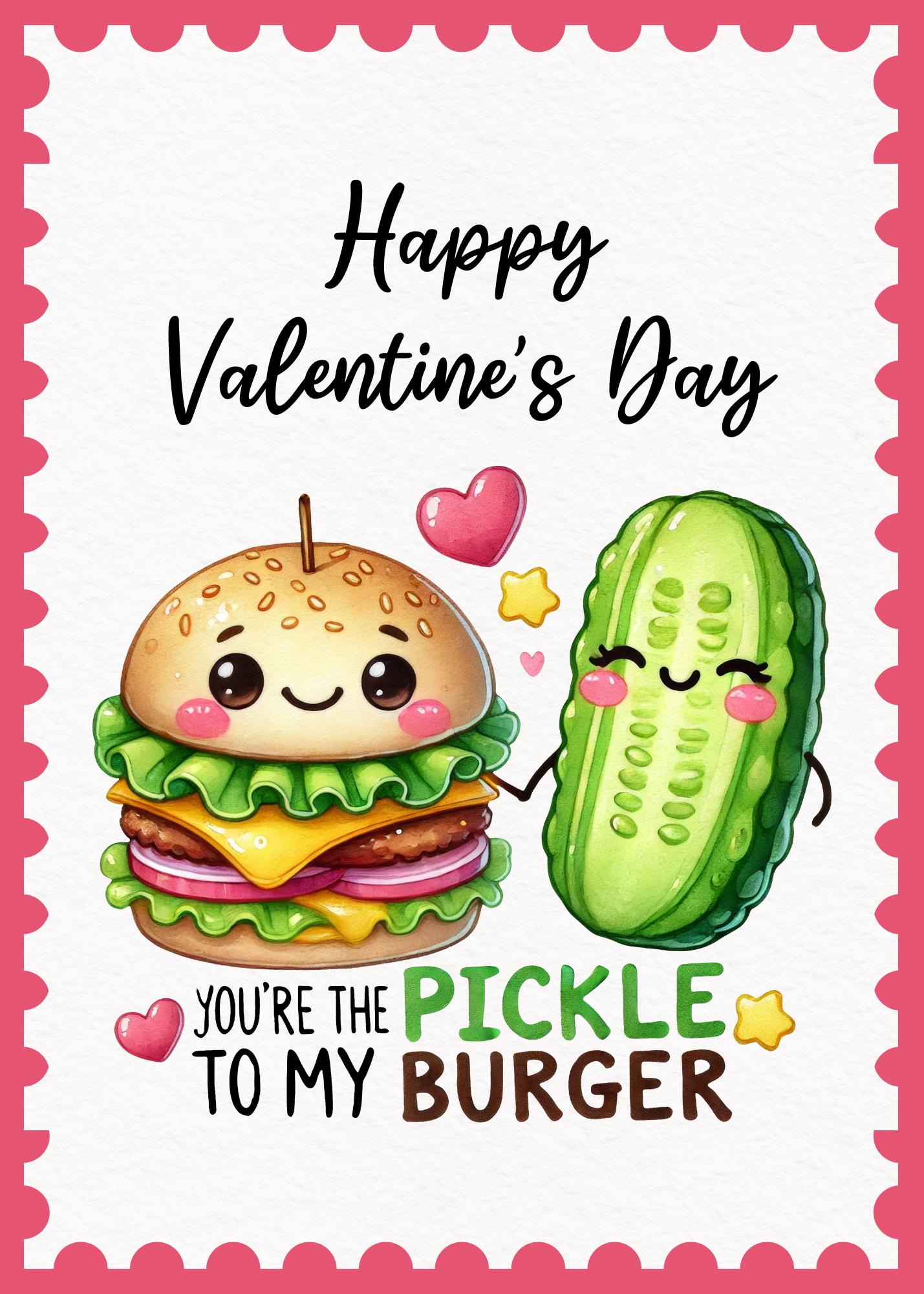 Valentine's Day Cards | Printable Food Pun Card Bundle (digital ...