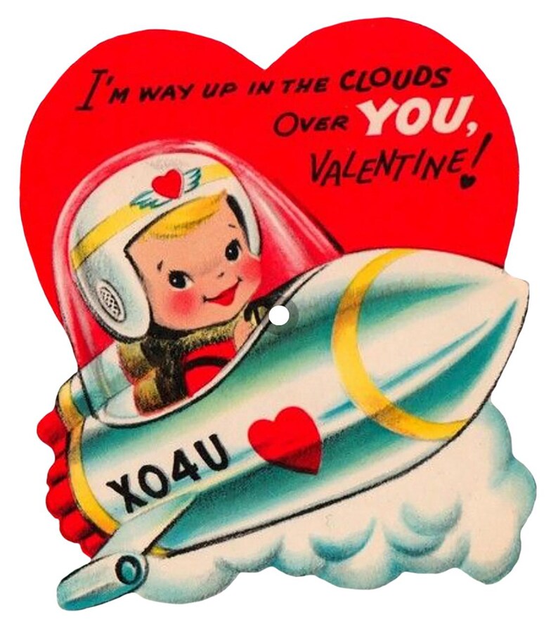 Retro Valentine's Day Cards | Printable Vintage Valentine's Card Bundle ...