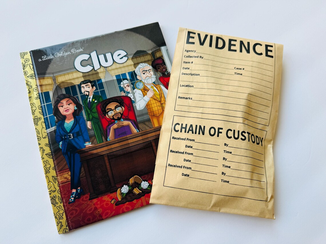 Clue-inspired Junk Journal Kit – Golden Book + Evidence Mystery ...