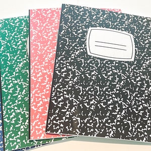 GREEN READING LOG | Composition Notebook Reading Tracker - Etsy