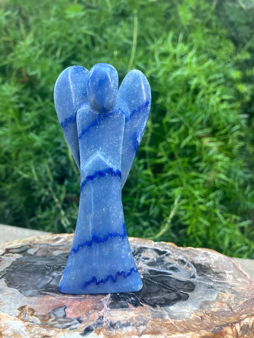 Blue Quartz Angel , Blue Aventurine Angel - Etsy