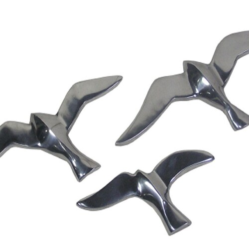Set of 3 Flying Seagulls. Wall Decoration. - Etsy
