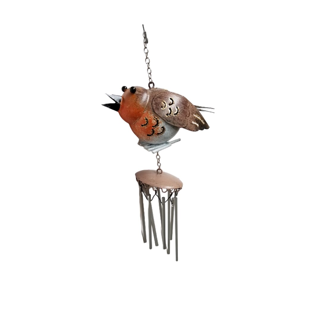 Mini Metal Robin Bird Wind Chime - Etsy