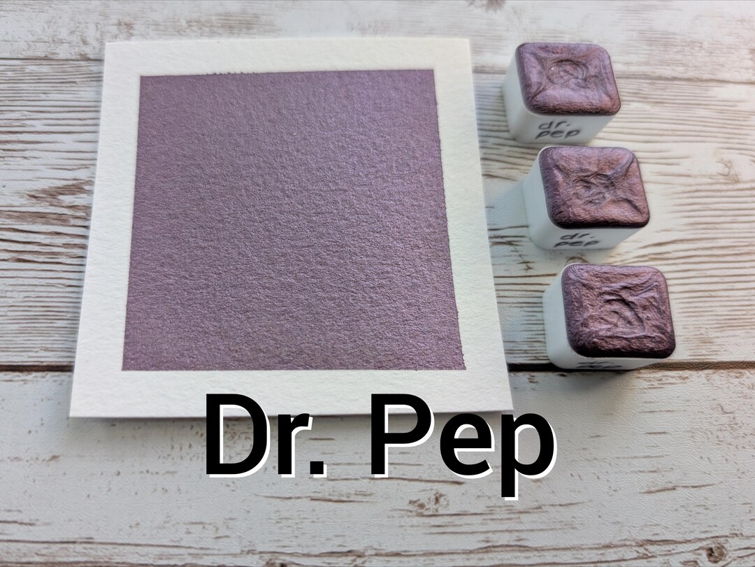 Dr Pep - Handmade Metallic Watercolour Paint Purple Shimmer Aquarelle ...
