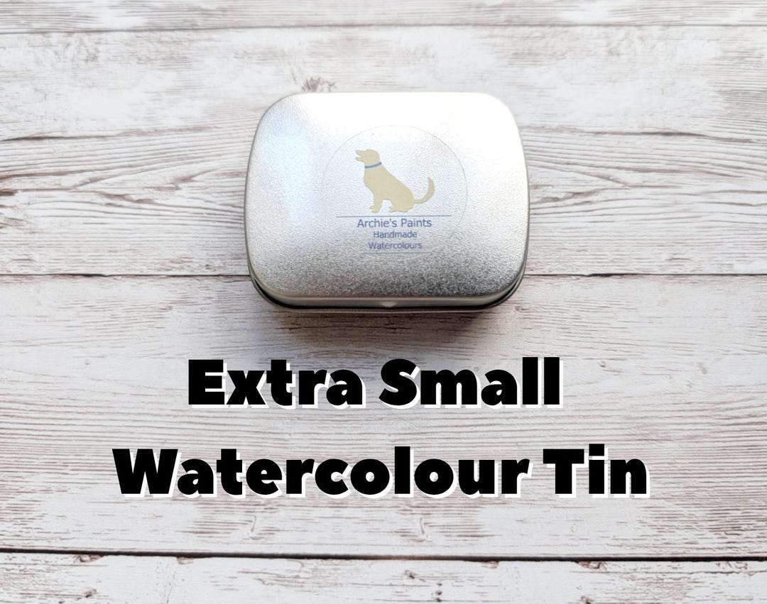 Extra Small B-grade Watercolour Tin - Holds 6 Half Pans - Watercolour ...