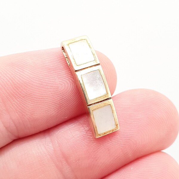 9ct Gold Square Pendant - Etsy