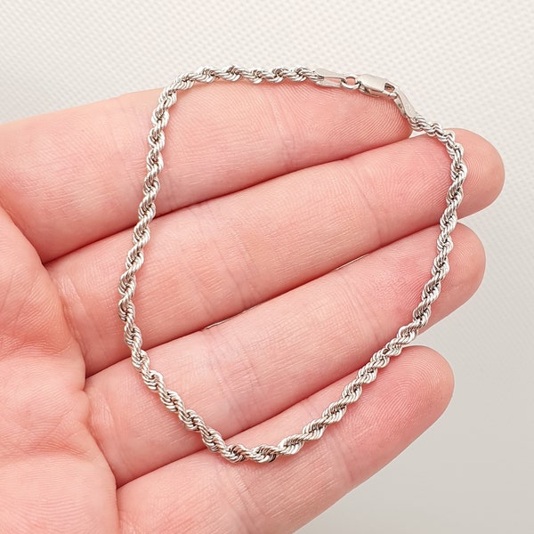 White Rope Bracelet - Etsy