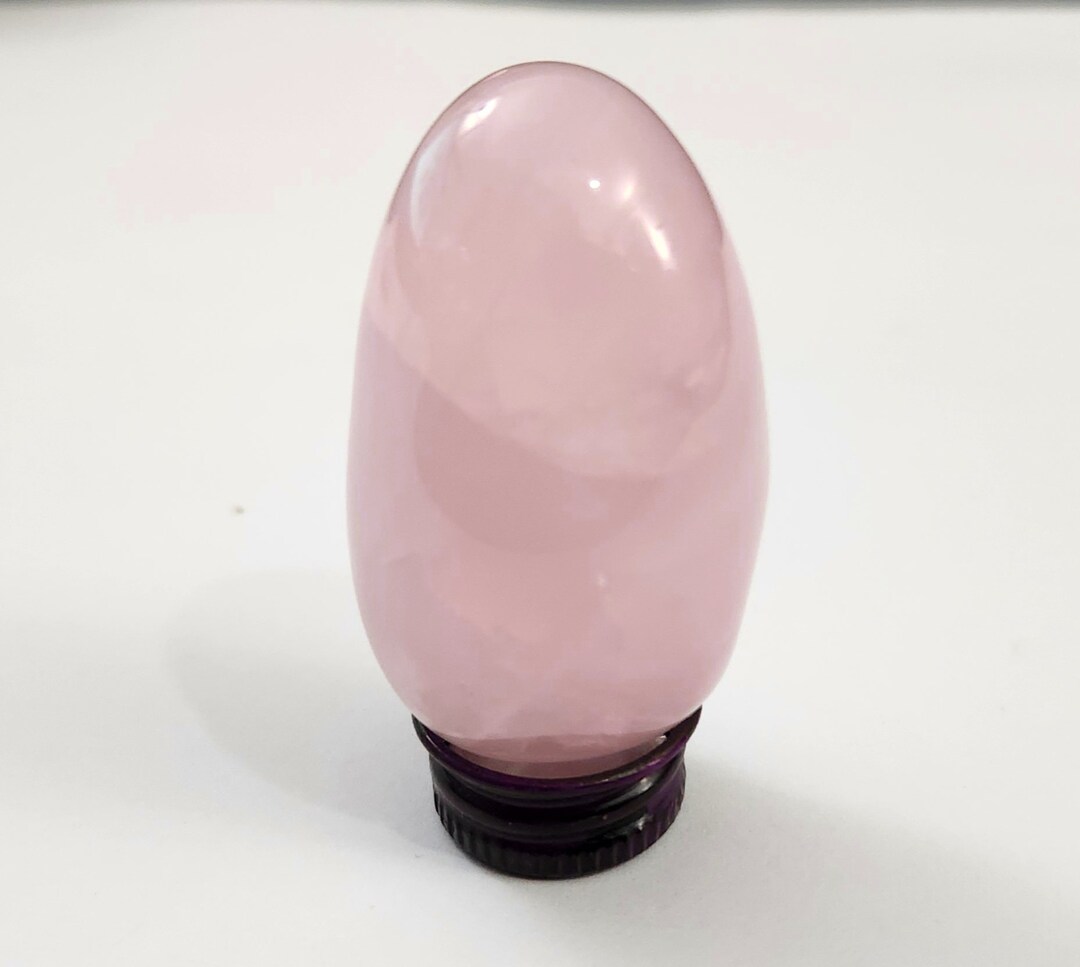 Handcrafted Rose Quartz Egg - Etsy