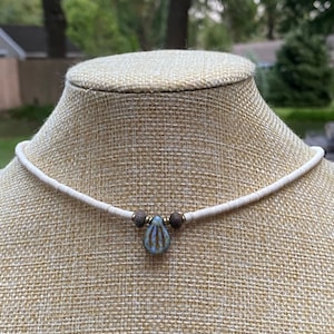 Surfer Style Beaded Necklace, Choker, Custom Made & One of a Kind, Boho ...