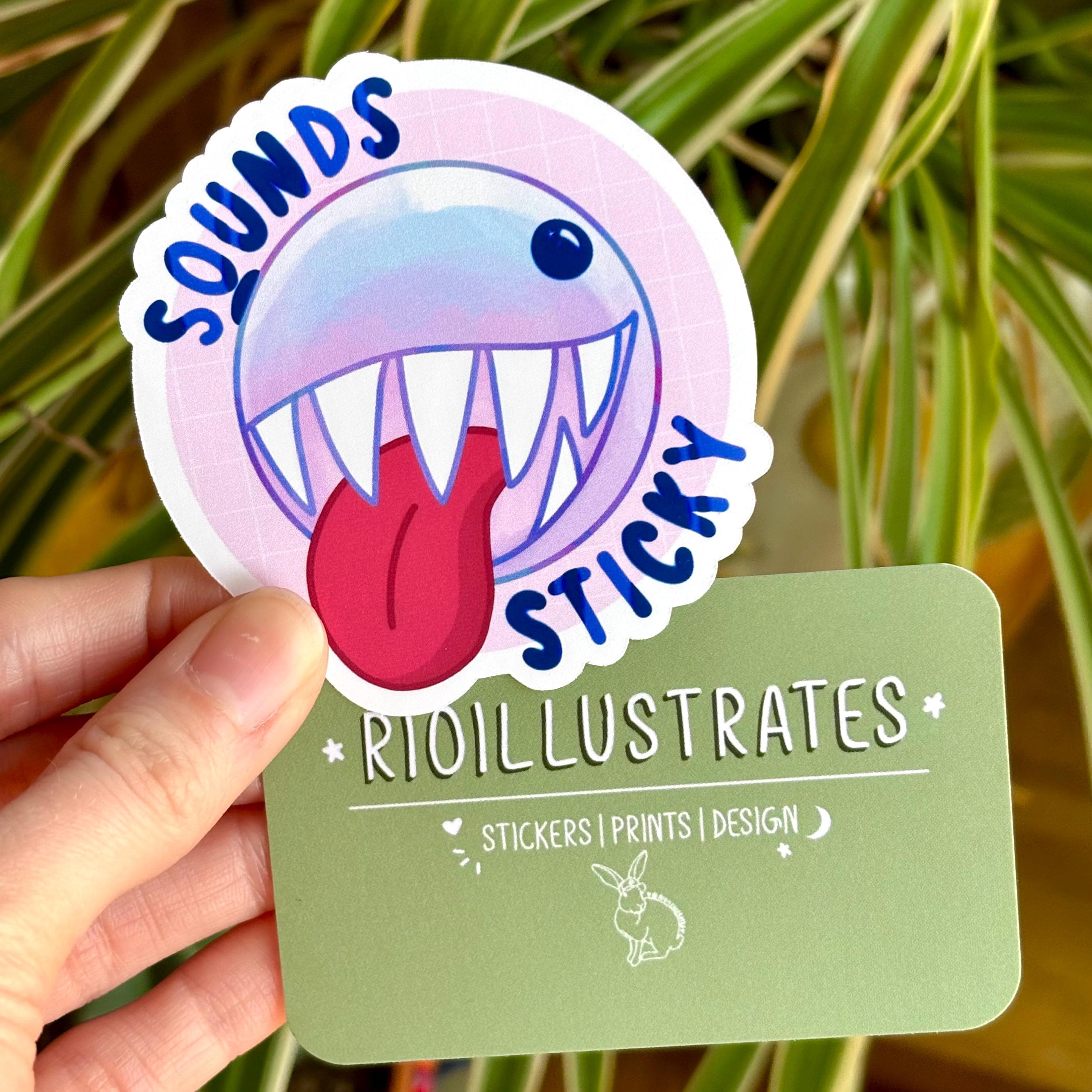 Bubble 'sounds Sticky' TADC Vinyl Sticker - Etsy