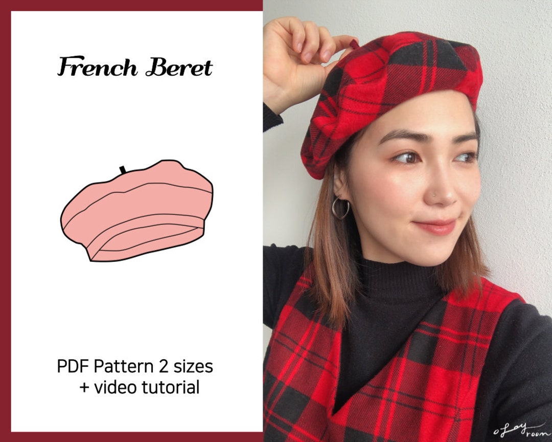 French Beret Hat Sewing Patternojht0001 A4 Letter Size PDF - Etsy Canada