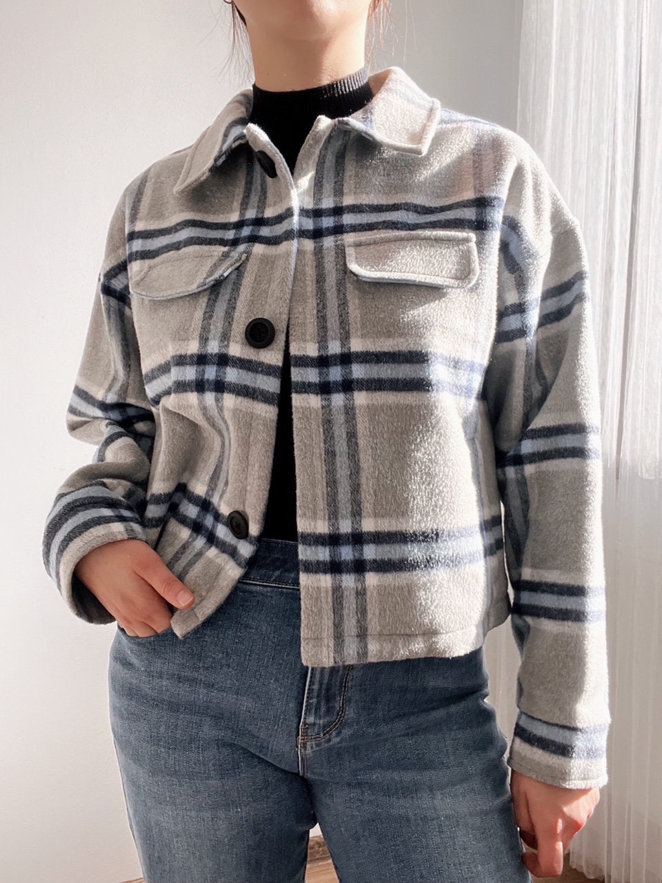 Casual Short Jacket, Winter Jacket(ojjk0001), Two Design Pockets, PDF ...