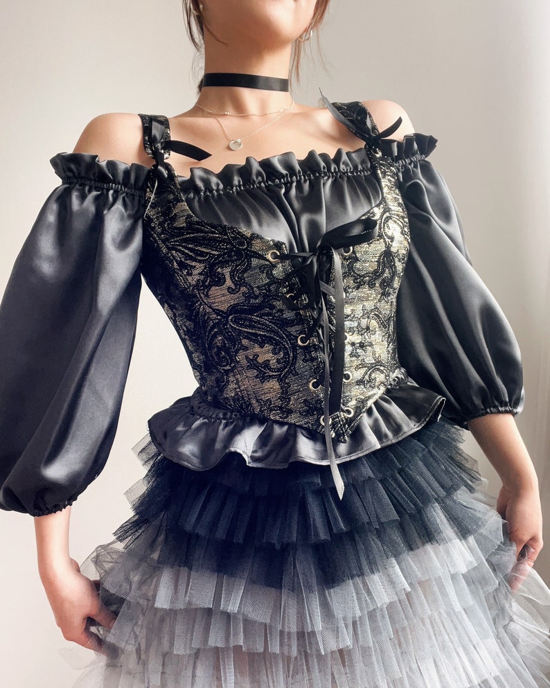 Cottagecore Corset Inner Blouse Topojts0005 PDF A4A0LETTER - Etsy