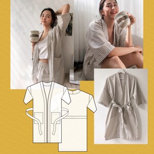 Summer Robe and Shorts Set! Comfy Set Pdf Sewing Patterns A4, LETTER ...