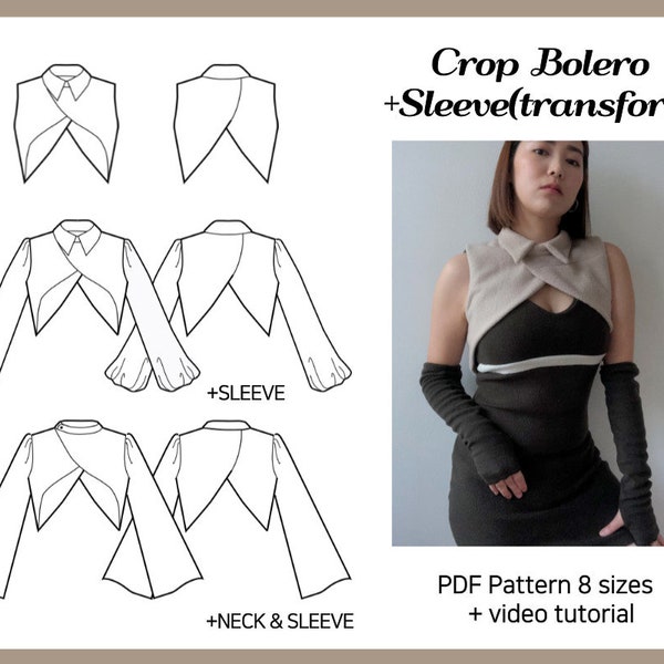 Crop Jacket Pattern - Etsy
