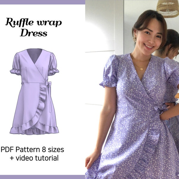 Wrap Dress Pattern - Etsy