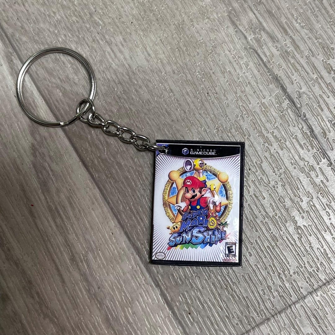Custom Super Mario Sunshine Gamecube Case Resin Keychain Handmade - Etsy
