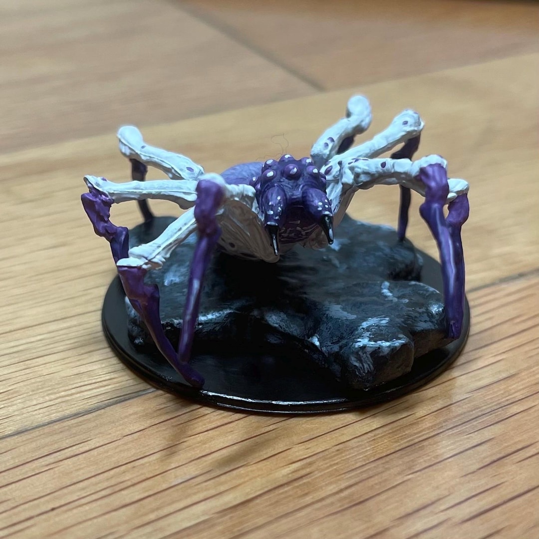 Dungeons and Dragons DND Purple Phase Spider Hand Painted Custom Model ...