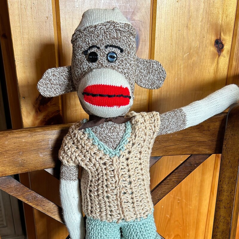Red Heel Sock Monkey - Etsy