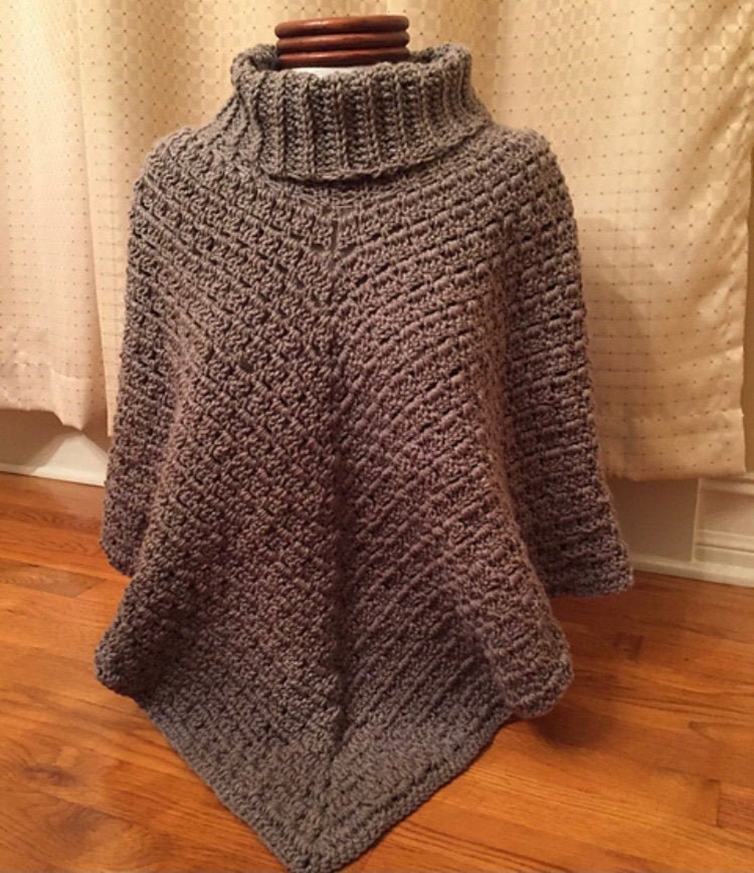 Classic Cowl Poncho - Etsy