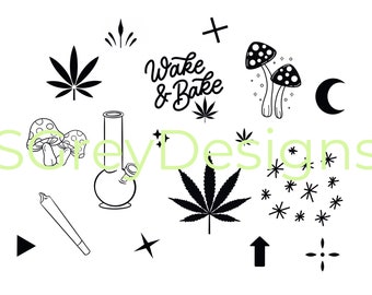 420 Tattoo Design - Etsy