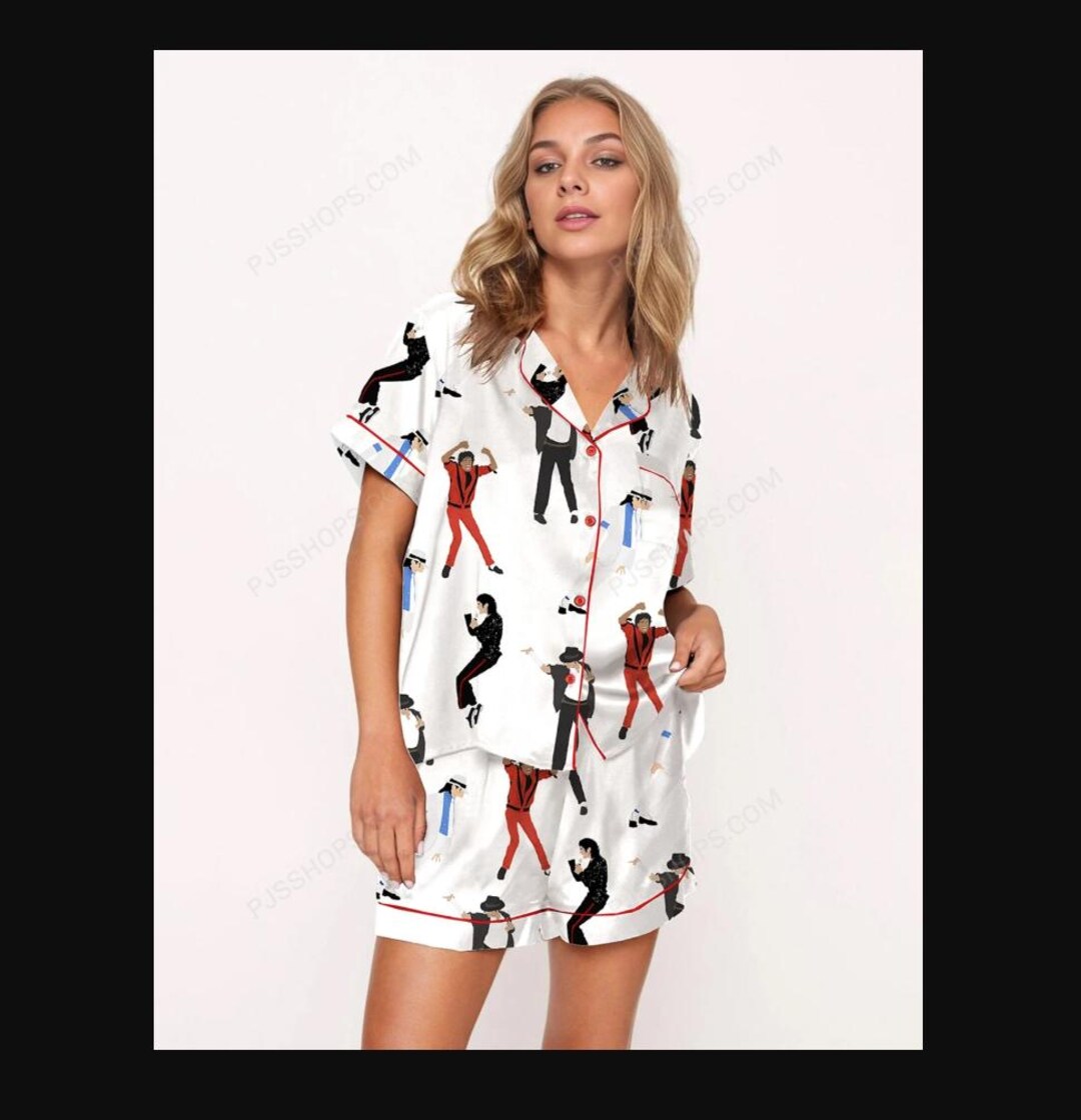 The King of Pop Pajama Set — Silky Soft Sleepwear Inspired by Michael ...