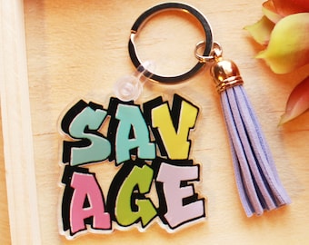 Savage Keychain - Etsy