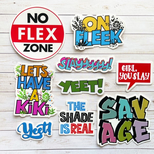 Slang Stickers - Etsy
