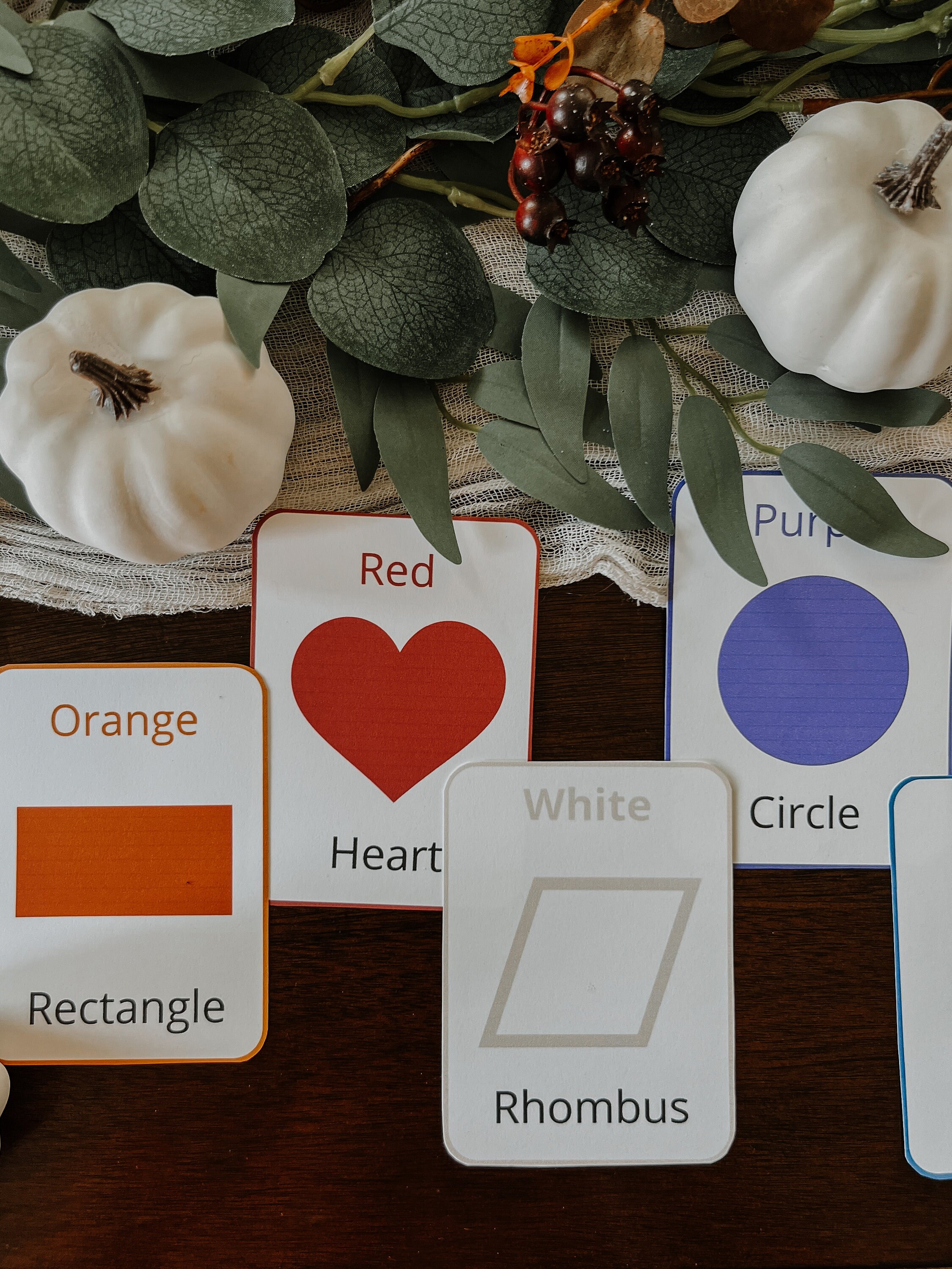 Preschool Learning Flashcards & Posters PDF - Etsy