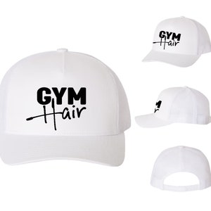 Gym Hair Trucker Hat / Workout Hat / Women's Gym Hat / Weightlifting ...